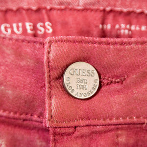 Guess | Jeans | New Dark Red Guess Biker Skinny Jeans | Poshmark